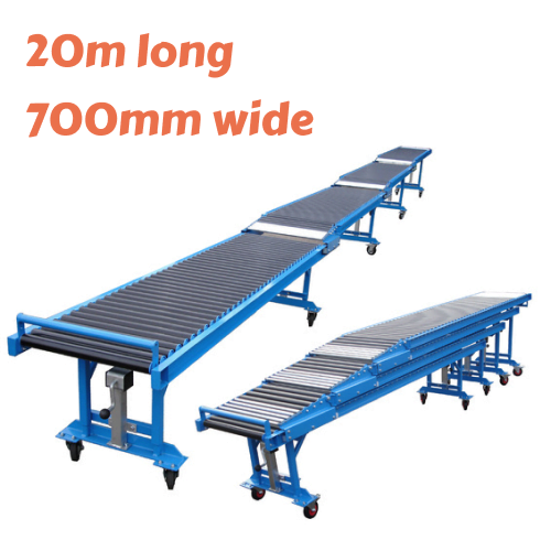 Telescopic Gravity Roller Conveyor - NC20-700 - North Conveyors